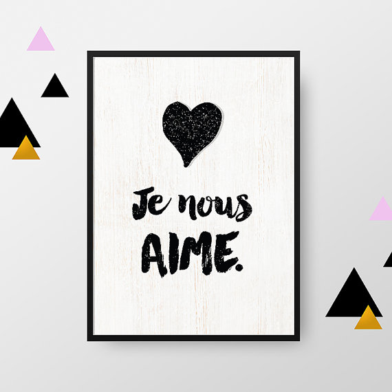 Affiche A4 : Je nous aime - Créa Bisontine